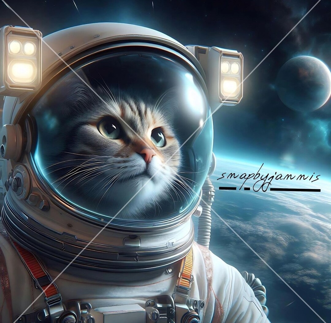 Space Cat / Kitty Star - Etsy