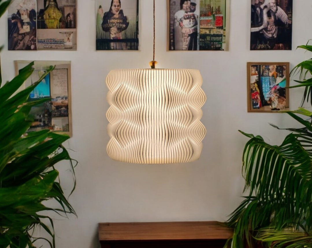 Wasabi Chandelier Lamp Pendant 3D Printed Pendant Light, E26 Edison ...