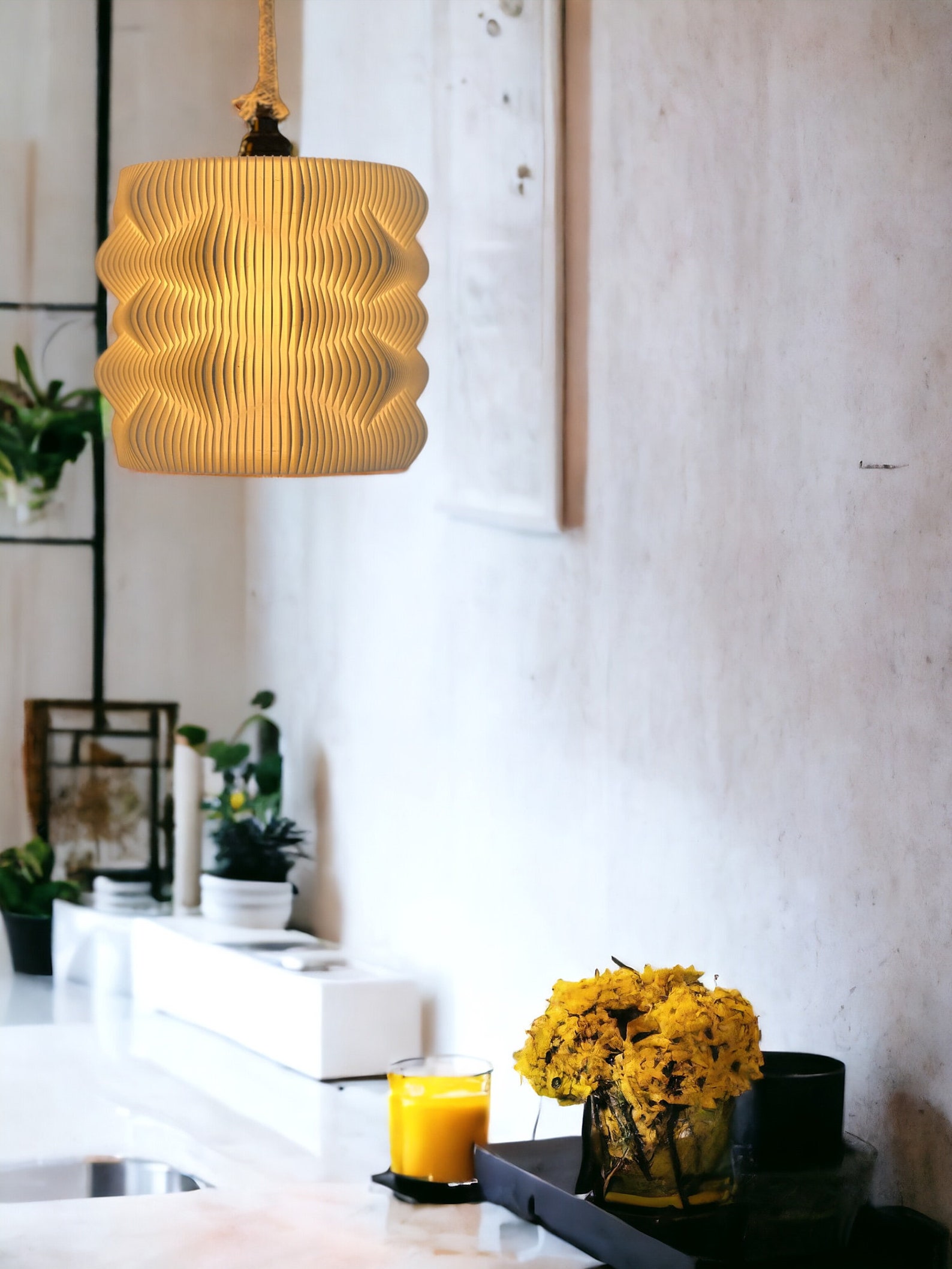 Wasabi Chandelier Lamp Pendant 3D Printed Pendant Light, E26 Edison ...