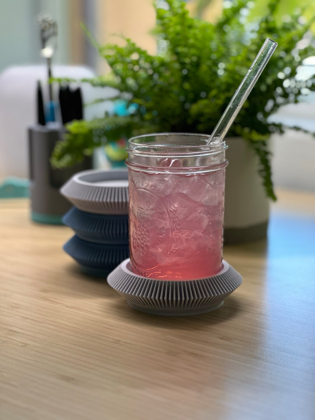 Stackable Modern Drink Coasters Custom Drink Coasters, Anti-stick ...