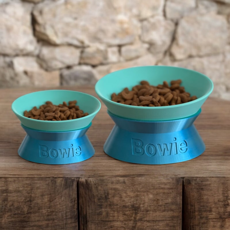 Small Tilted Dog Bowls - Etsy