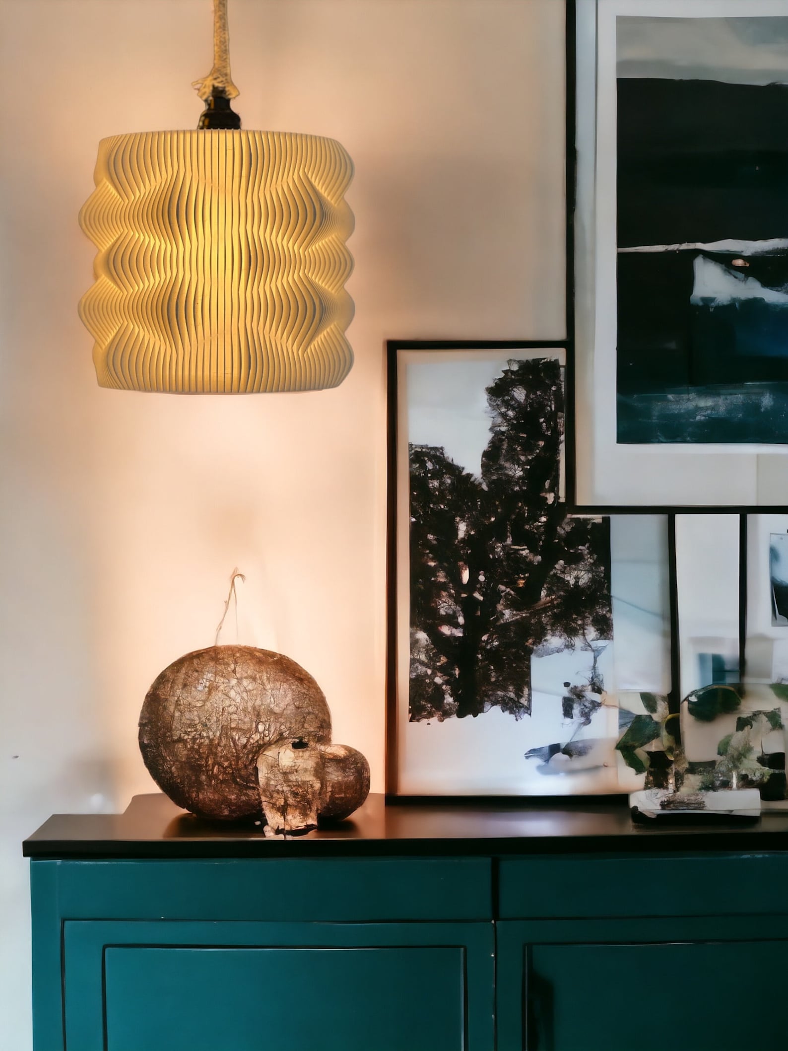 Wasabi Chandelier Lamp Pendant 3D Printed Pendant Light, E26 Edison ...