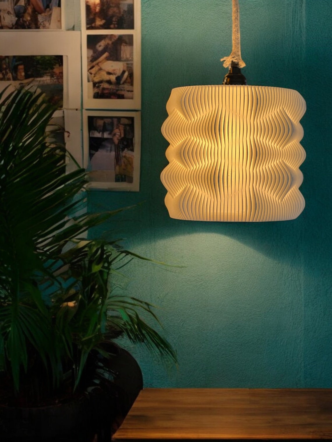 Wasabi Chandelier Lamp Pendant 3D Printed Pendant Light, E26 Edison ...
