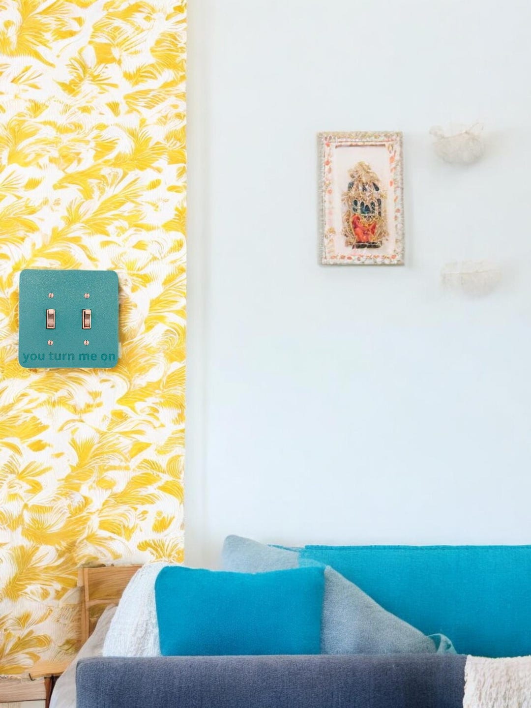 Custom Modern Wall Switch Plate 3D Printed With Personalized Engraved ...