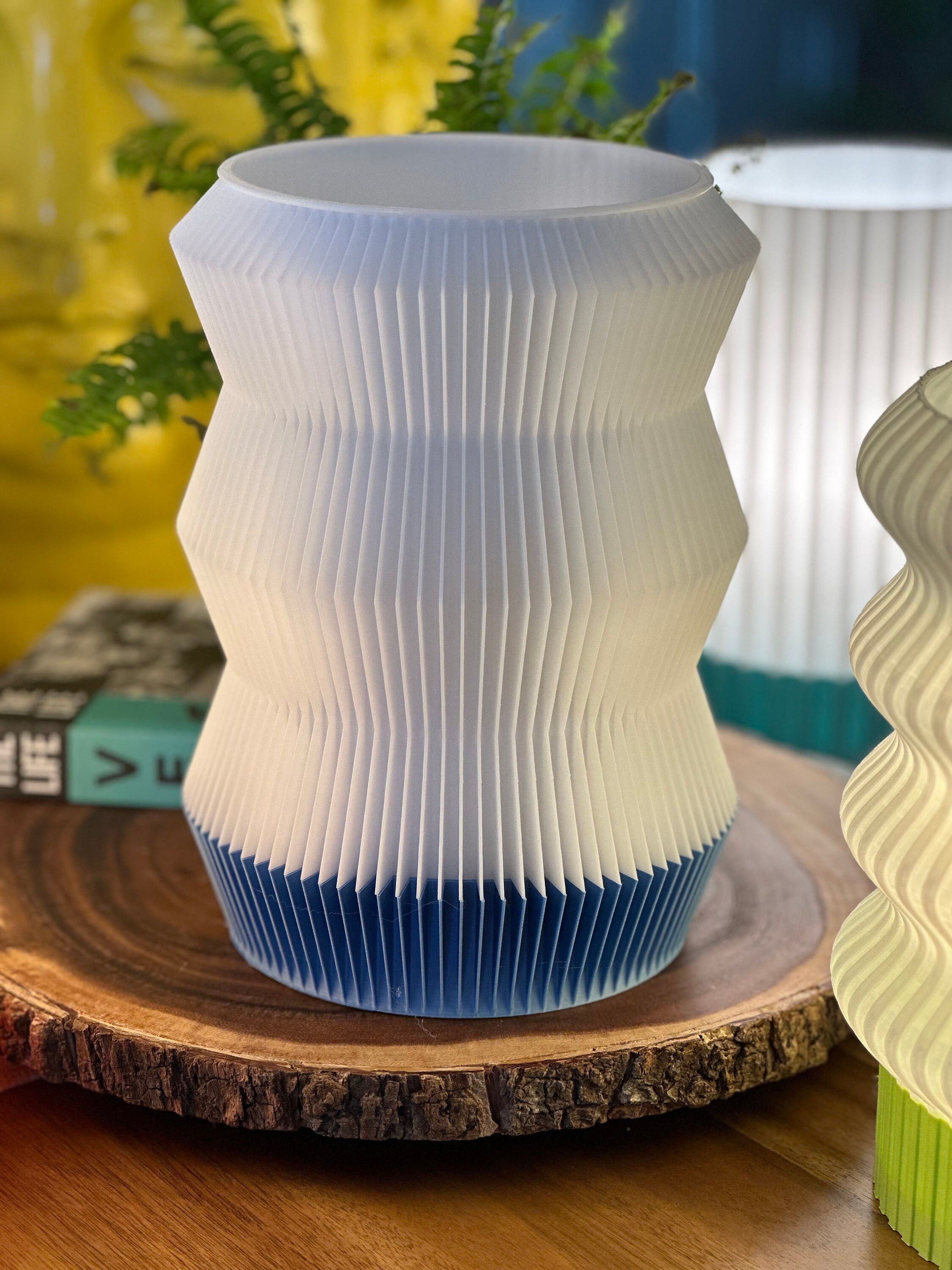 Modlamp Fins With Dimmable Warm Edison Bulb, Table Lamp, Desk Lamp or ...