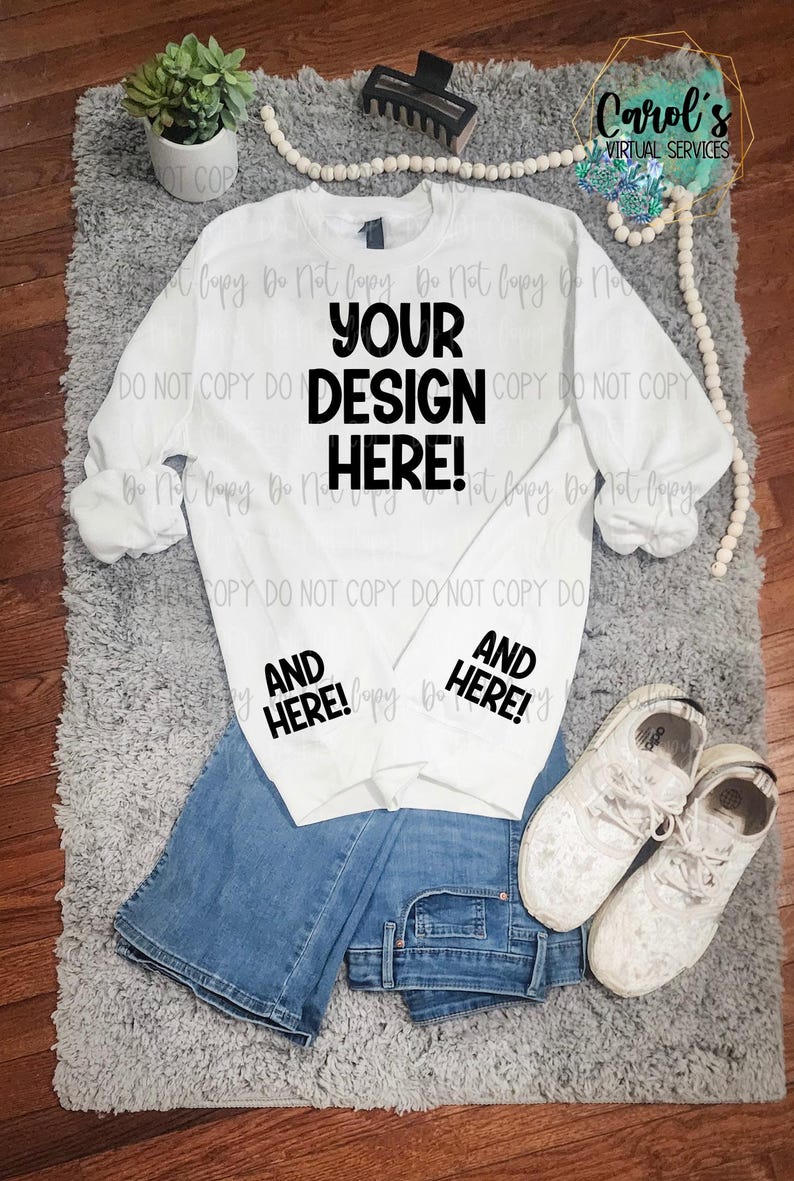 Side Hem Flat Lay Mock up Sweatshirt, Side View Digtal Mock up Tee ...