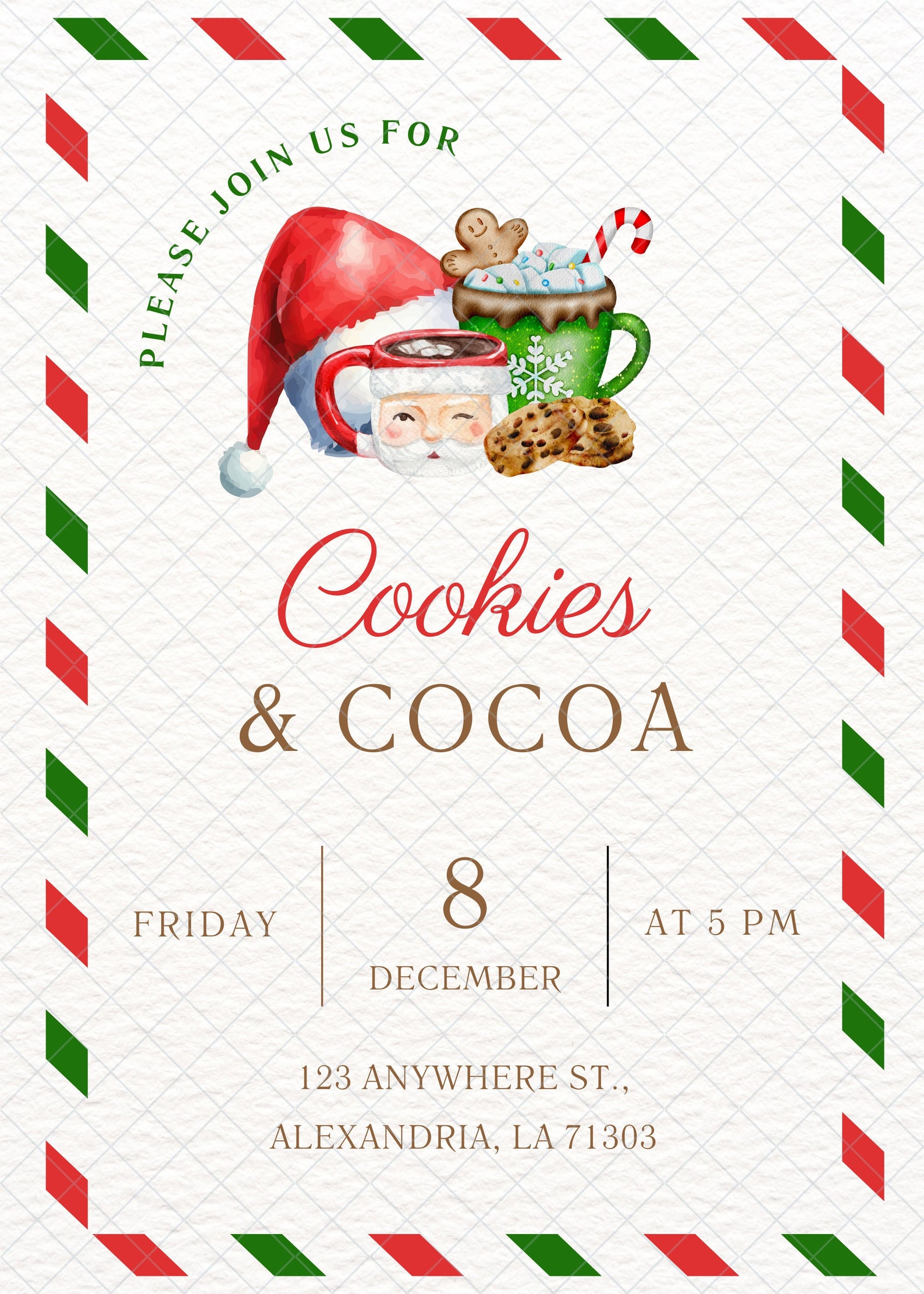 Cookies & Cocoa Christmas Party Invitation - Etsy