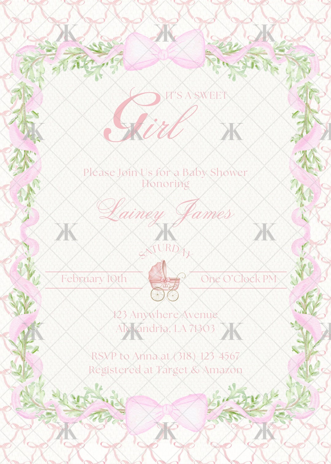 Classic Baby Shower Invitation - Etsy