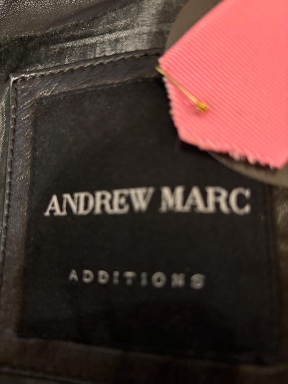 XL Andrew Marc Buttery black leather jacket - Gem