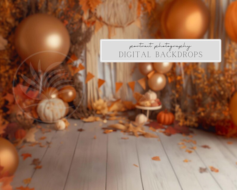 Children's Portrait Digital Background, Fall Fine Art Portrait ...