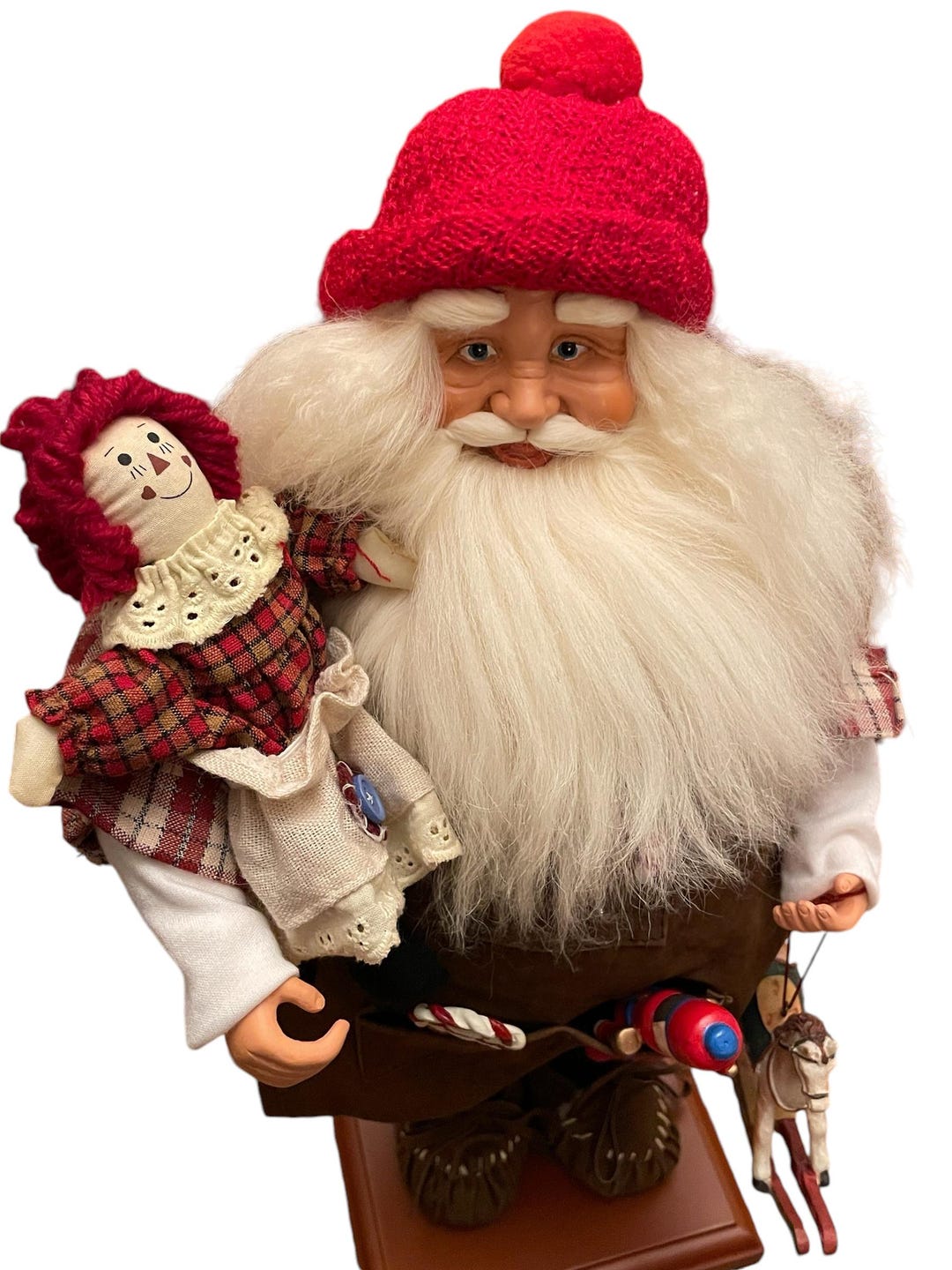 Santa's Workshop Santa Toymaker Figure 16-18" Rustic Christmas Decor ...
