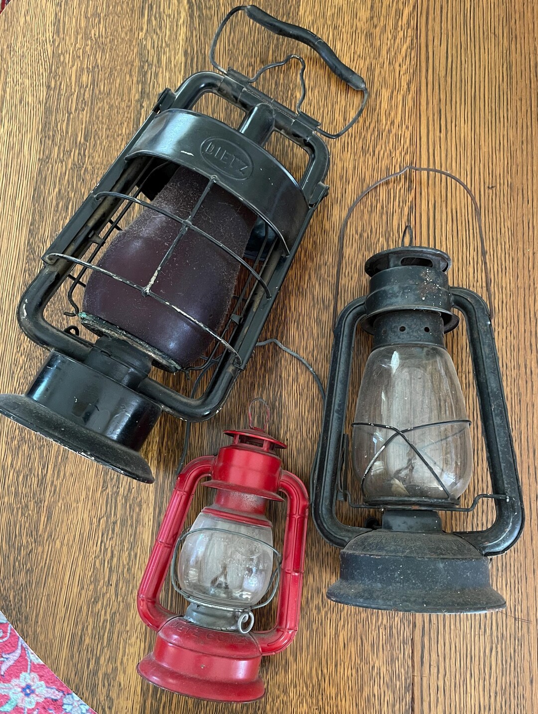 CHOICE: Vintage Oil Lanterns, 2 Dietz, 1 Lamplight Farms, See ...