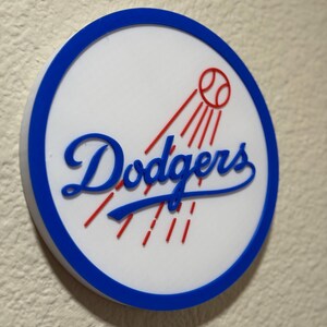 LA Dodgers Sign — Garage Decor — 3D Printed Sign — Great for Any ...
