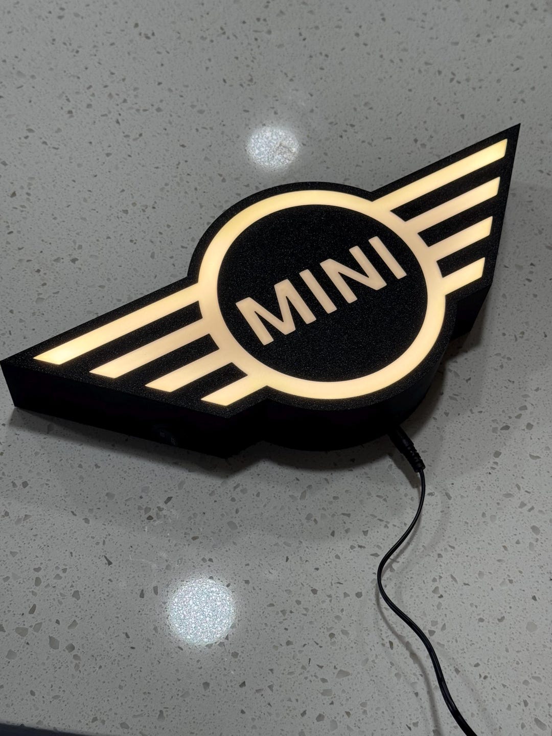 Mini Cooper Wing Logo LED Light Box – 3D Printed Garage Decor - Etsy