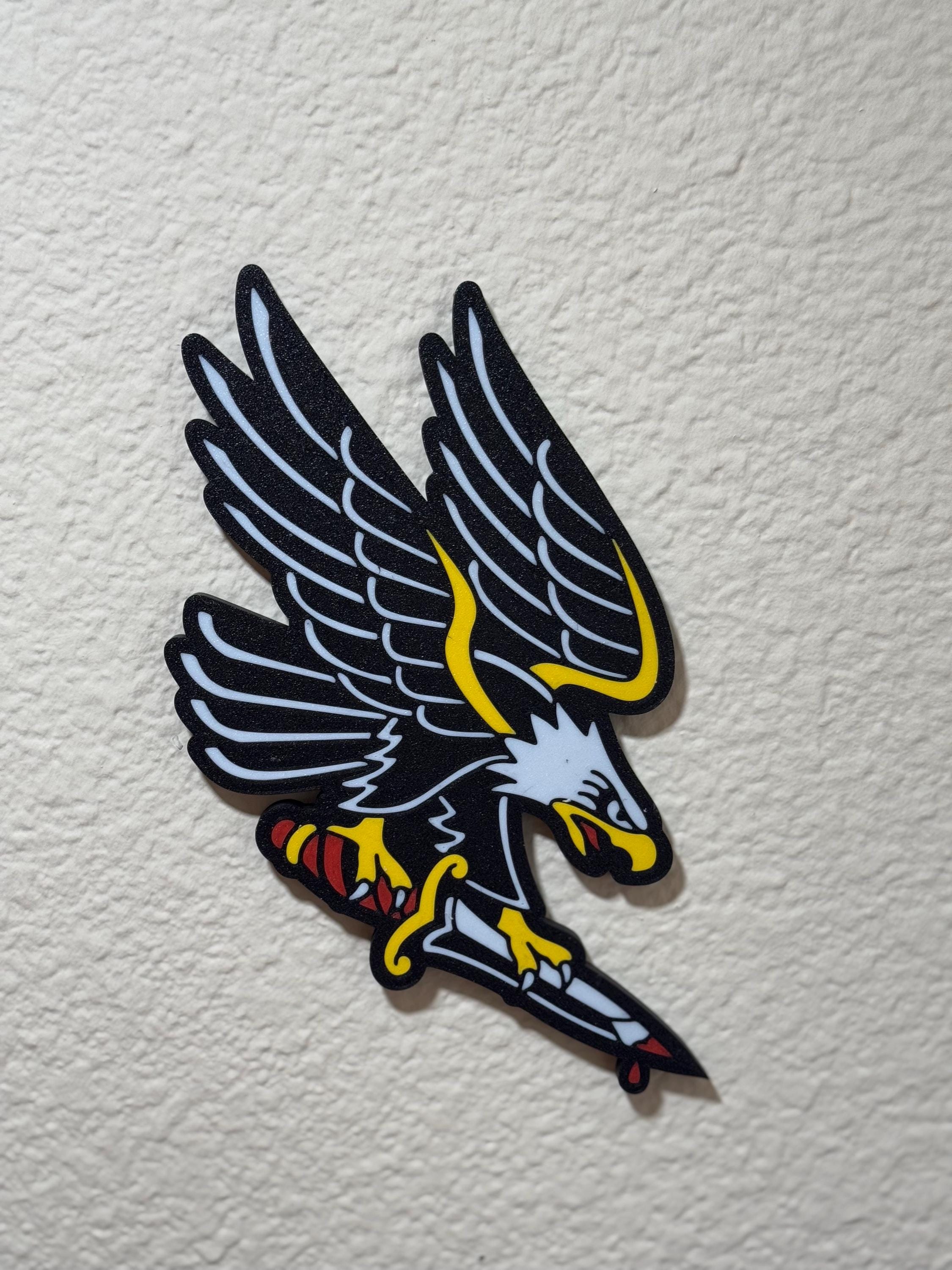 Traditional Tattoo Eagle Sign – Bold & Classic Design - Etsy