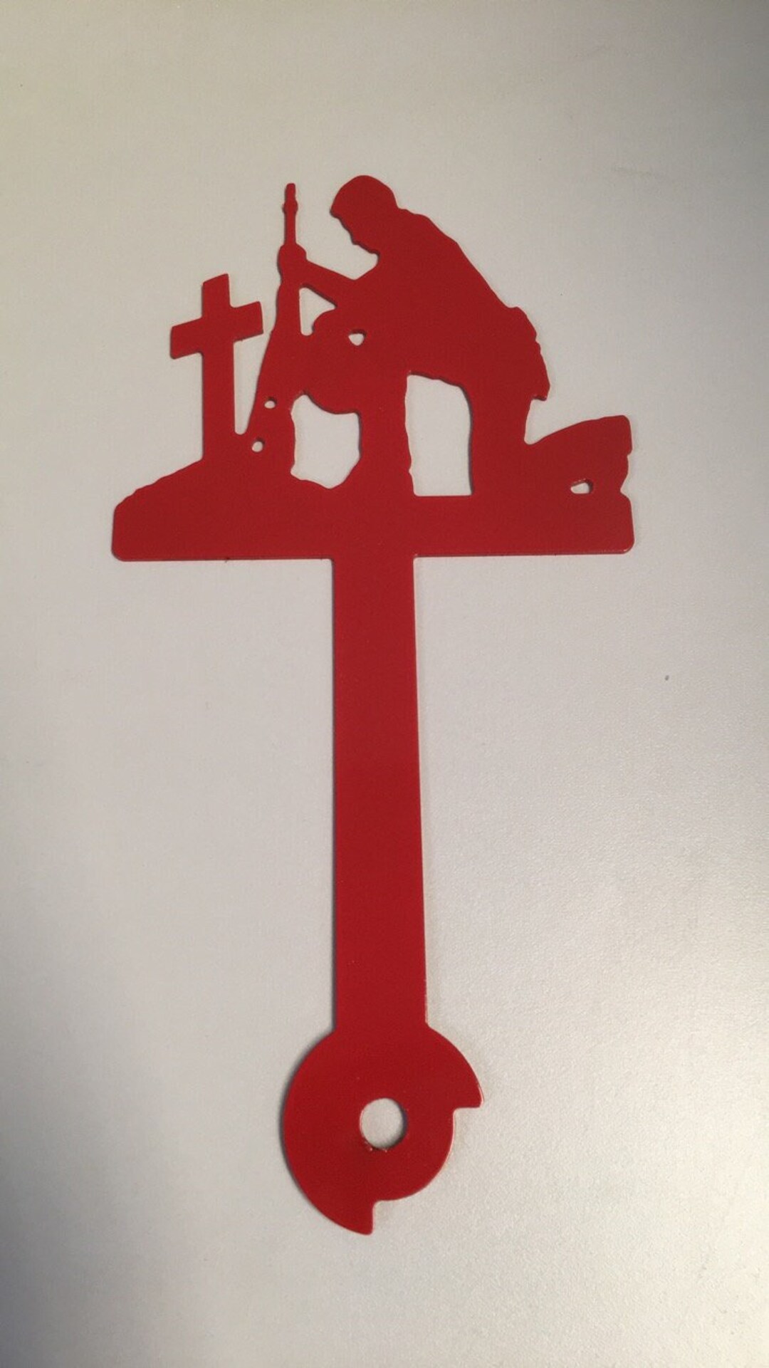 Kneeling Soldier Metal Mailbox Flag Aluminum Art Hardware and ...