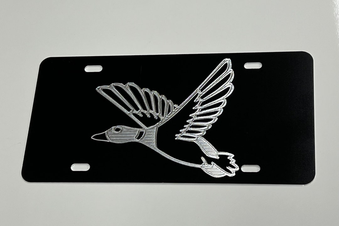 Duck Engraved Car Tag Thick Aluminum Metal Machined License Plate - Etsy