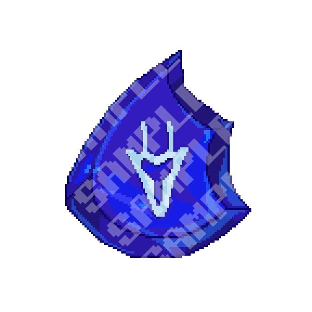 FFXIV Inspired Pixel Job Stone Sticker Dragoon - Etsy