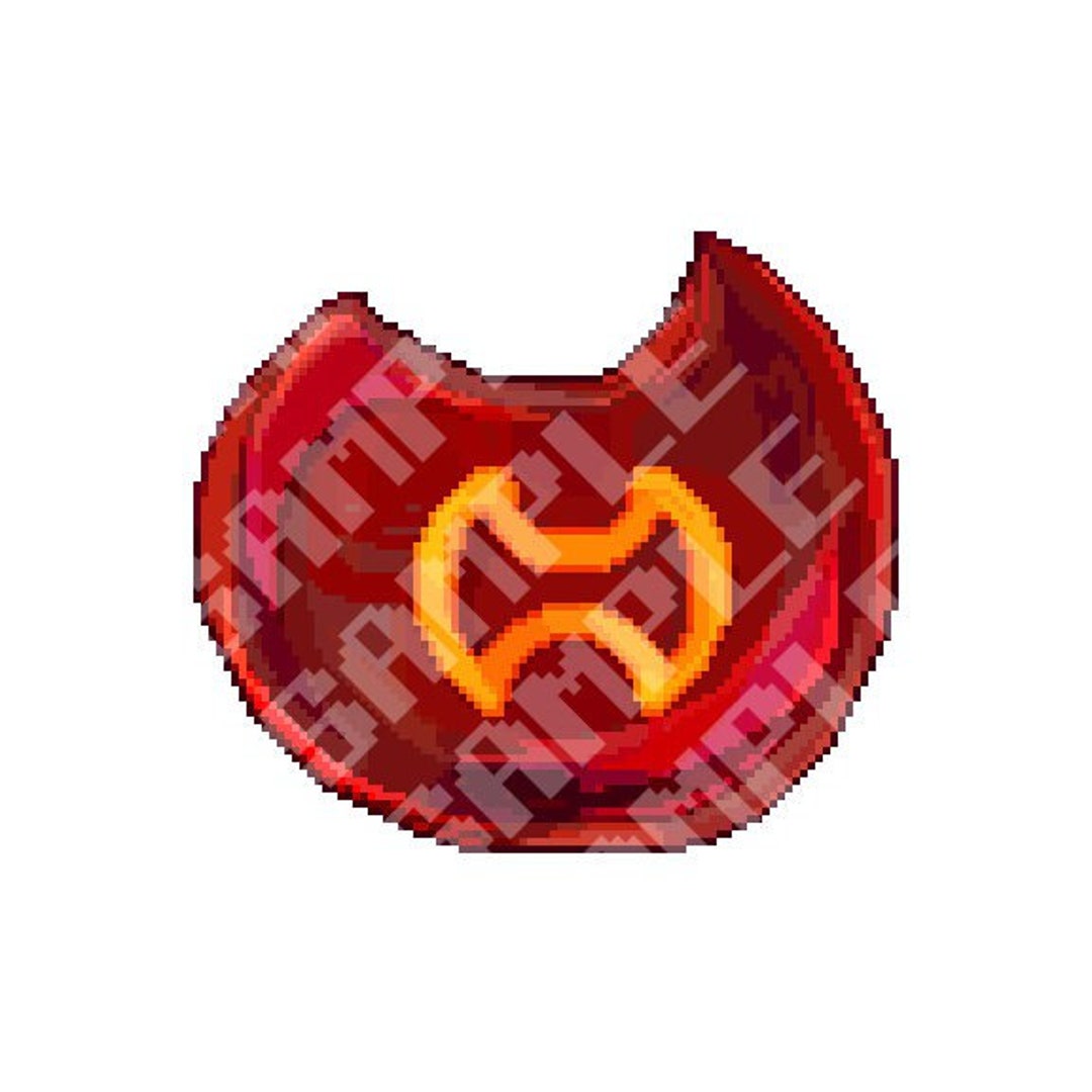 FFXIV Inspired Pixel Job Stone Sticker Warrior - Etsy
