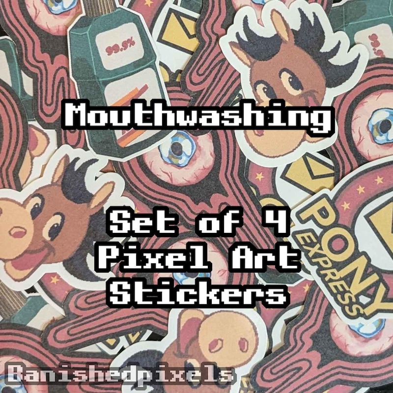 Mouthwashing Stickers - Etsy