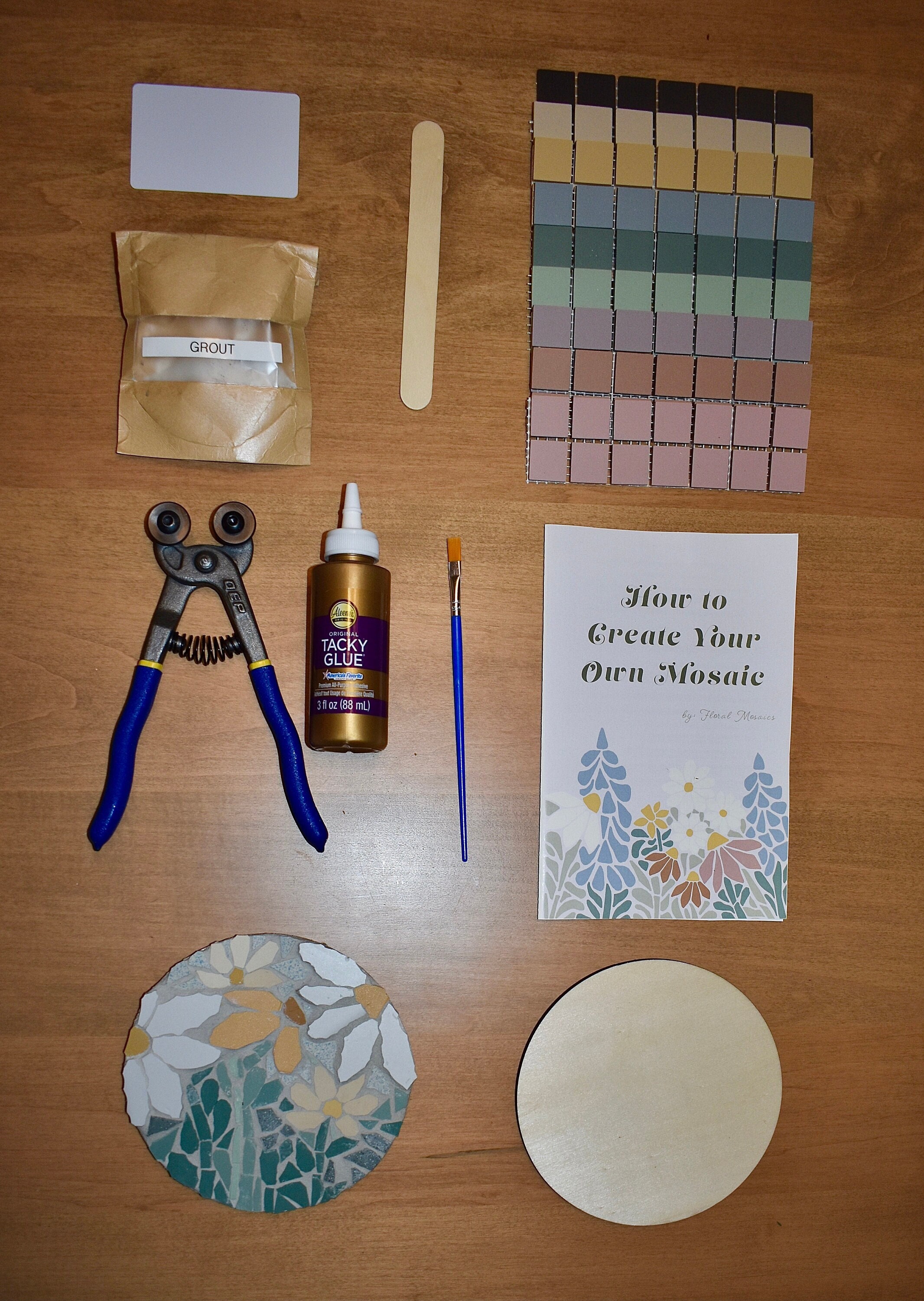 Floral Mosaic Trivet, Great Home Accessory Craft to Make and Gift - Etsy