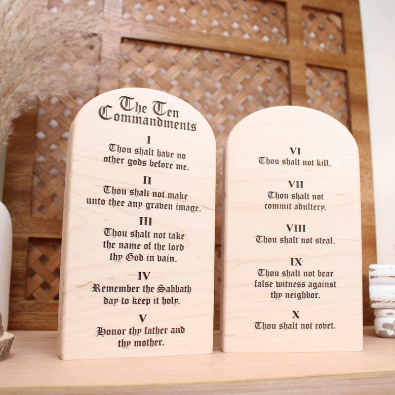 The Ten Commandments - Etsy