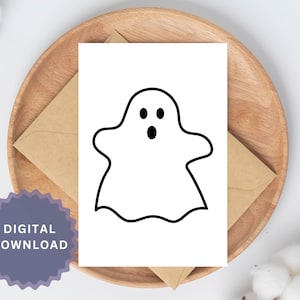 Printable Halloween Ghost Bundle Cards - Etsy