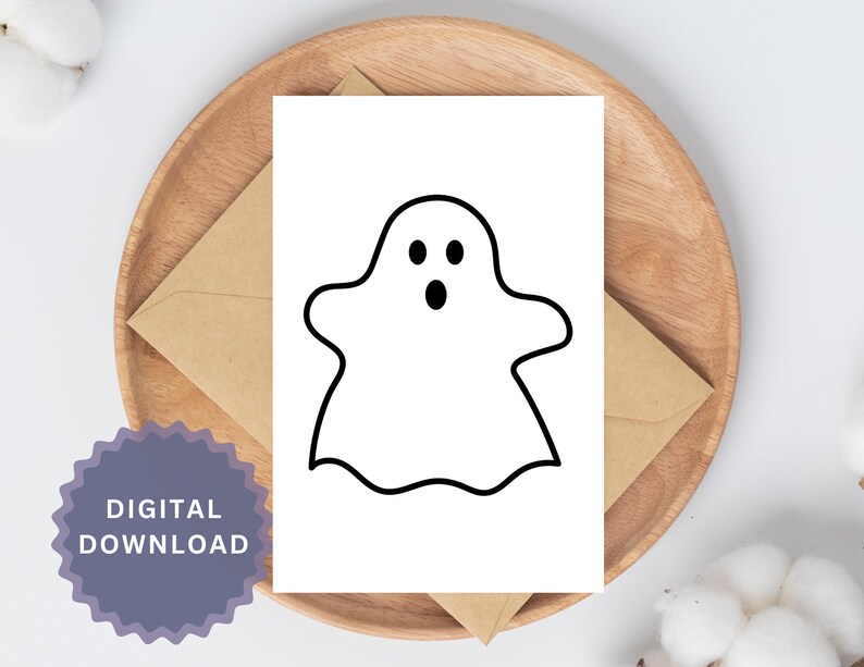 Printable Halloween Ghost Bundle Cards - Etsy