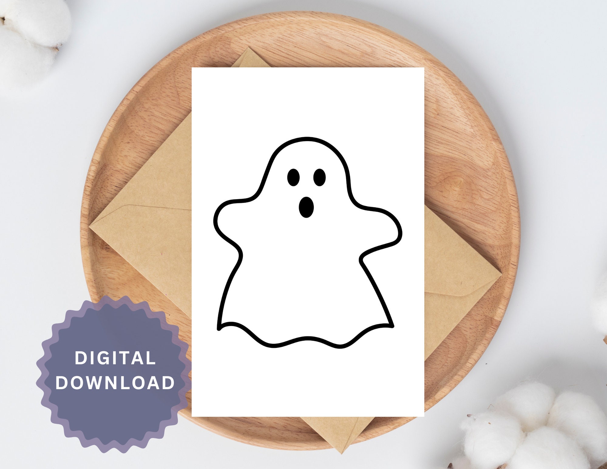 Printable Halloween Ghost Bundle Cards - Etsy