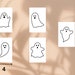 Printable Halloween Ghost Bundle Cards - Etsy