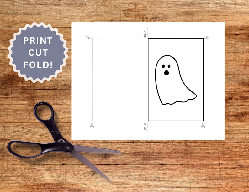 Printable Halloween Ghost Bundle Cards - Etsy