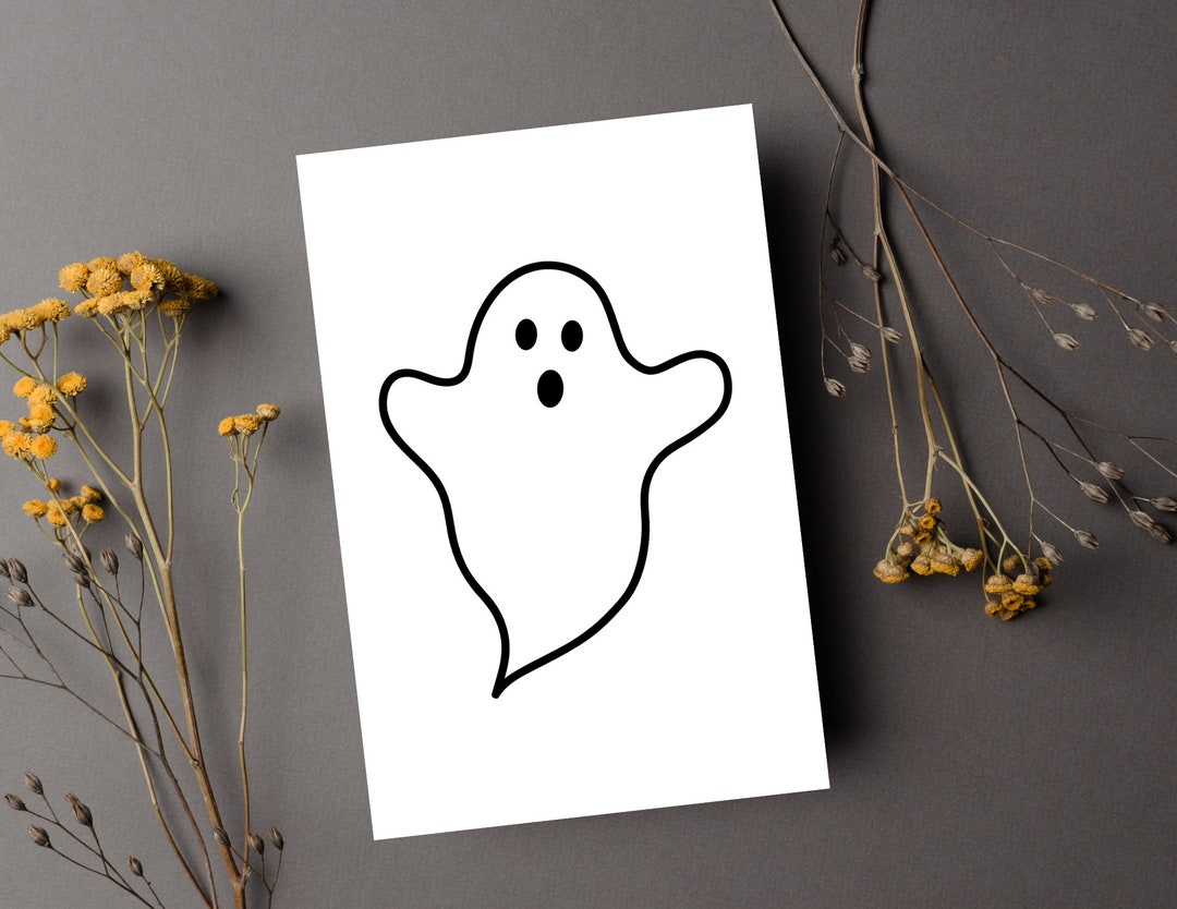 Printable Halloween Ghost Bundle Cards - Etsy