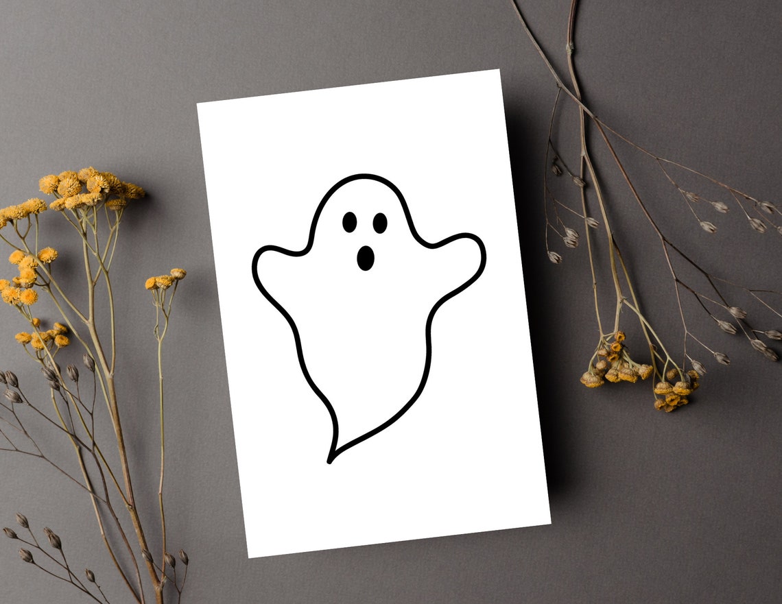 Printable Halloween Ghost Bundle Cards - Etsy