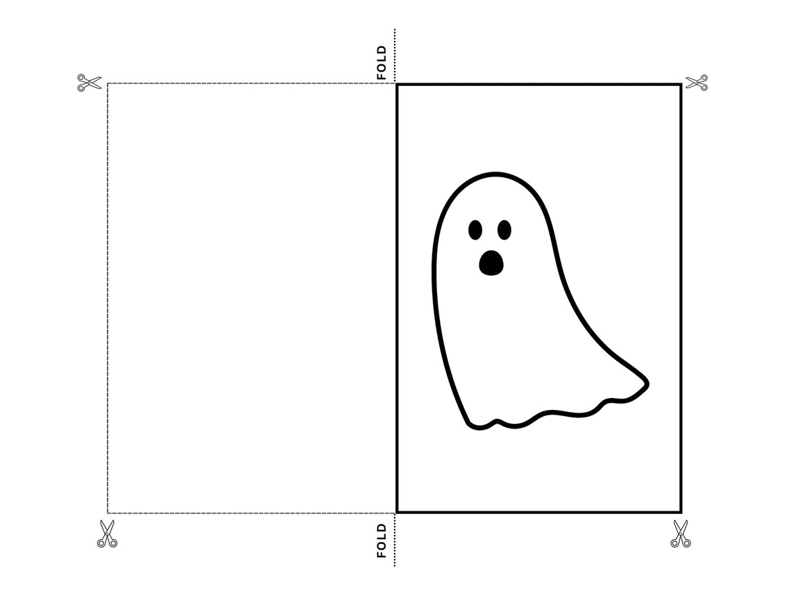 Printable Halloween Ghost Bundle Cards - Etsy