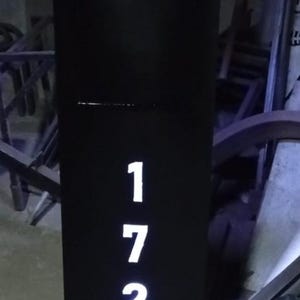 Modern Mailbox With LED Light & Custom Address Numbers – Handcrafted ...