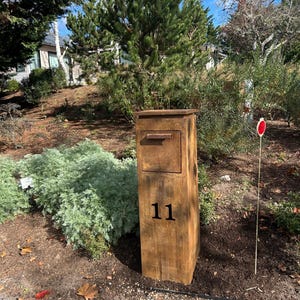Modern Mailbox With LED Light & Custom Address Numbers – Handcrafted ...