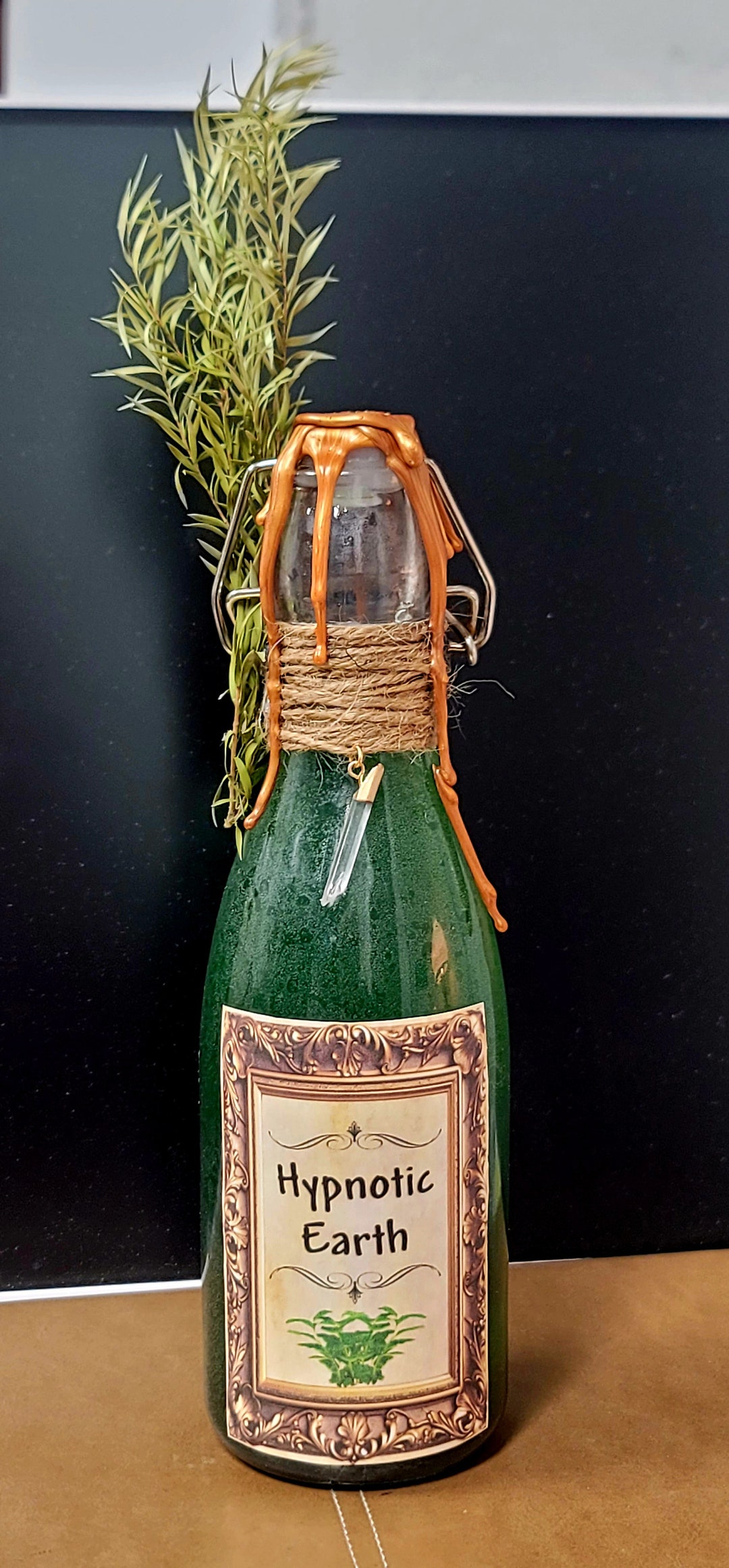 Hypnotic Earth Potion Bottle - Enchanting, Moody, Home Design, Glass ...