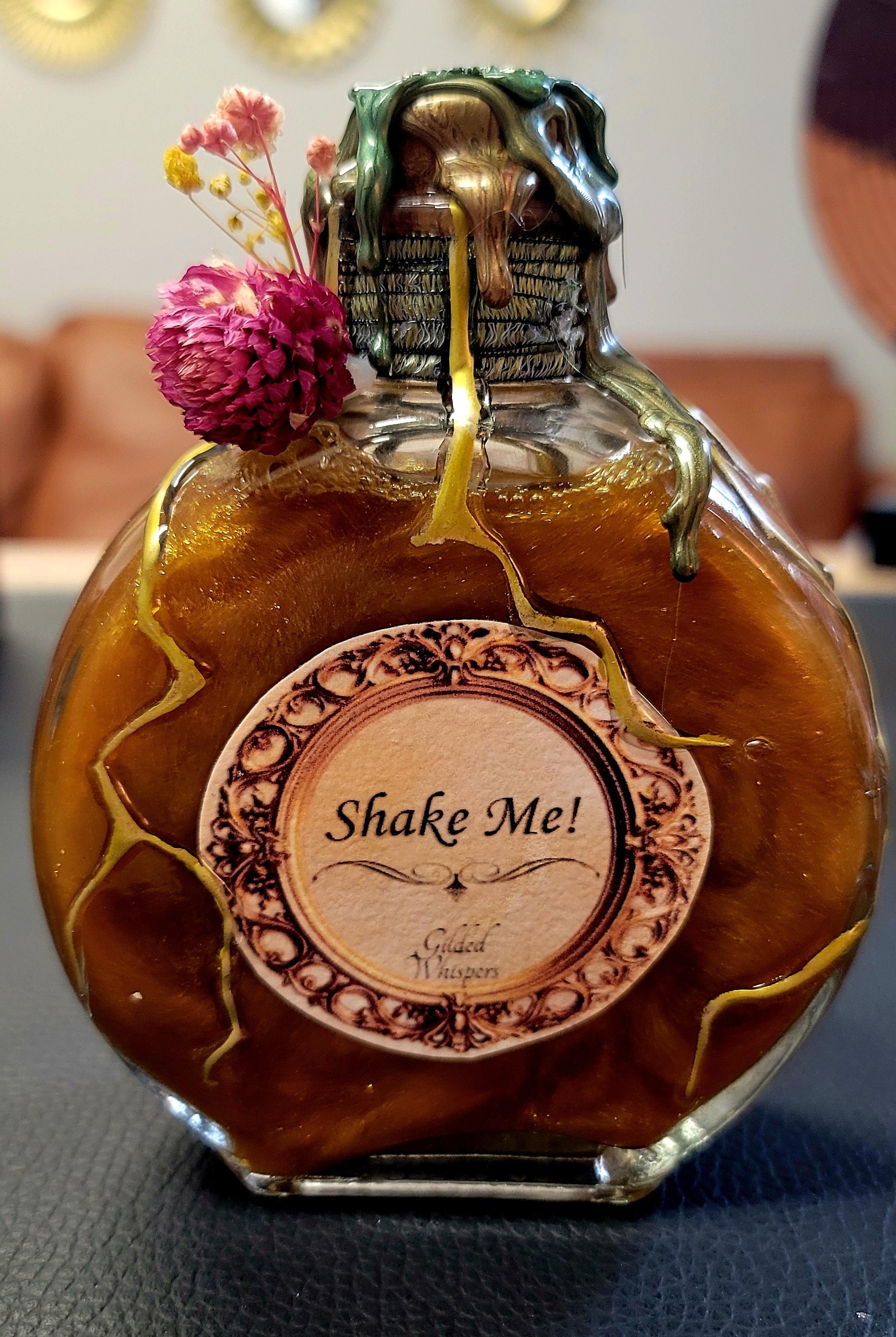 Enchanted Nectar Potion Bottle: Glass Witchy Boho Decor - Etsy