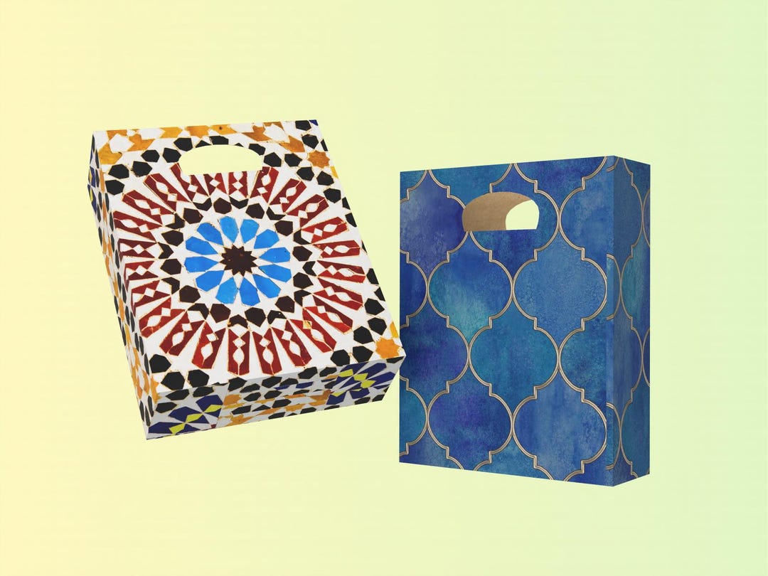 Gift Bag Template, Birthday Bag Template, Party Favor Template, Gift ...