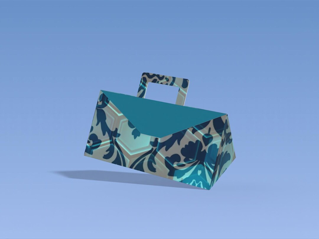 Polygonal Boxes Handles Triangle Mockup - Etsy