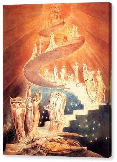 Jacob's Ladder by William Blake Created in About 1803 - Etsy