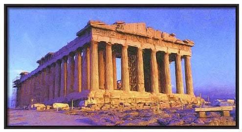 The Parthenon of Athena in Athens by Troy Caperton Created in 2013, an ...