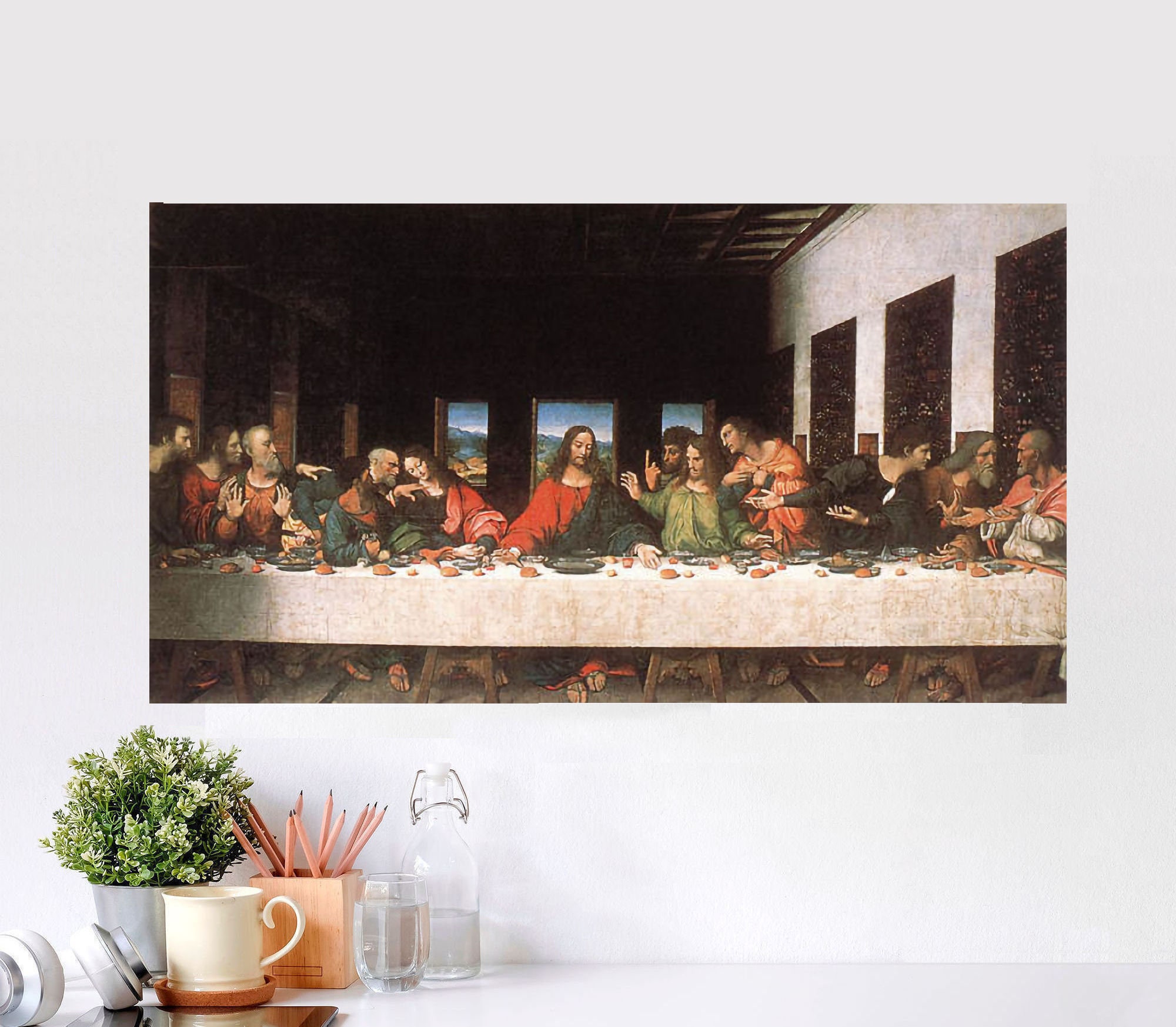 The Last Supper Print, Leonardo Da Vinci Reproduction - Etsy