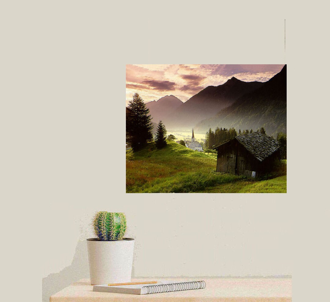 Alpine Village by Troy Caperton Created in 2006, a Reproduction of an ...