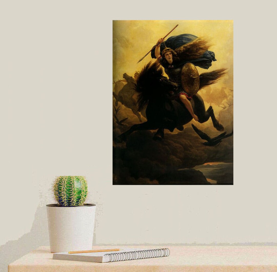 Valkyrie by Peter Nicolai Arbo Created in 1865, a Masterful Norwegian ...