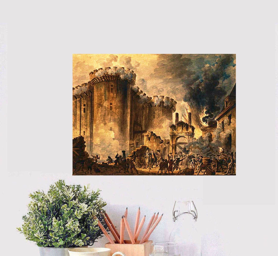 The Storming of the Bastille by Jean Pierre Houel Created in 1789, a ...
