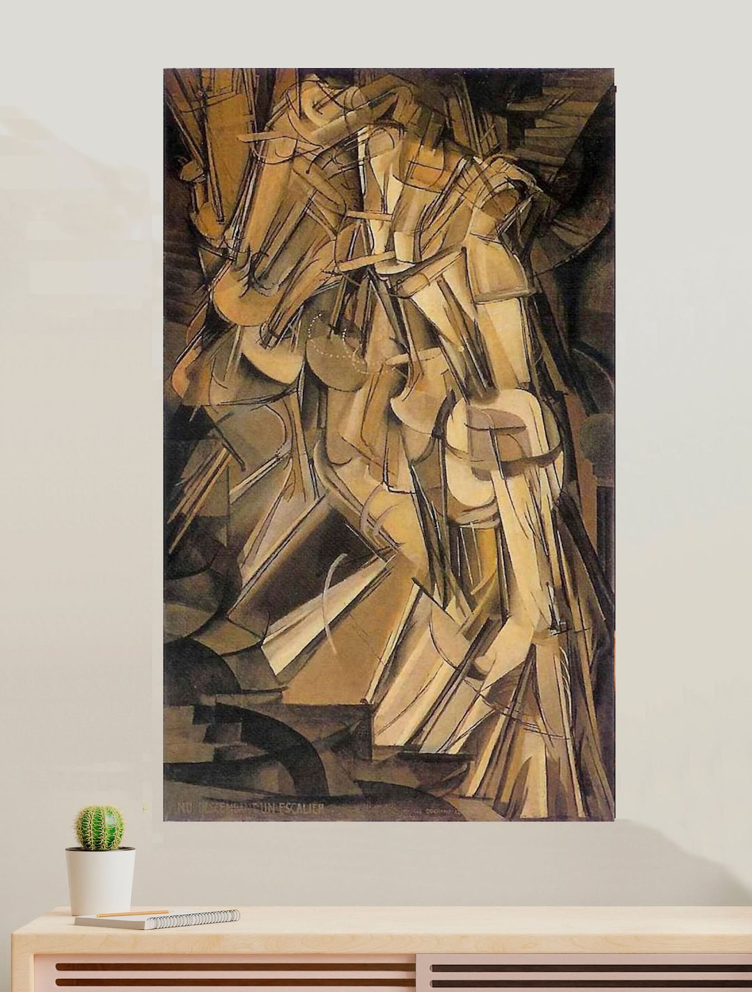 Figure Descending a Staircase by Marcel Duchamp Created in 1912, a ...
