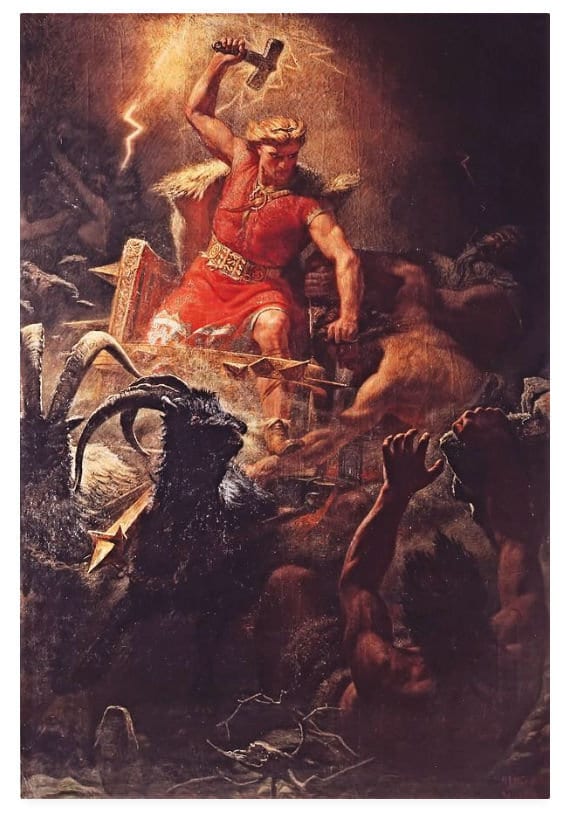 Thor by Marten Eskill Winge Created in 1872, a Masterful Swedish ...