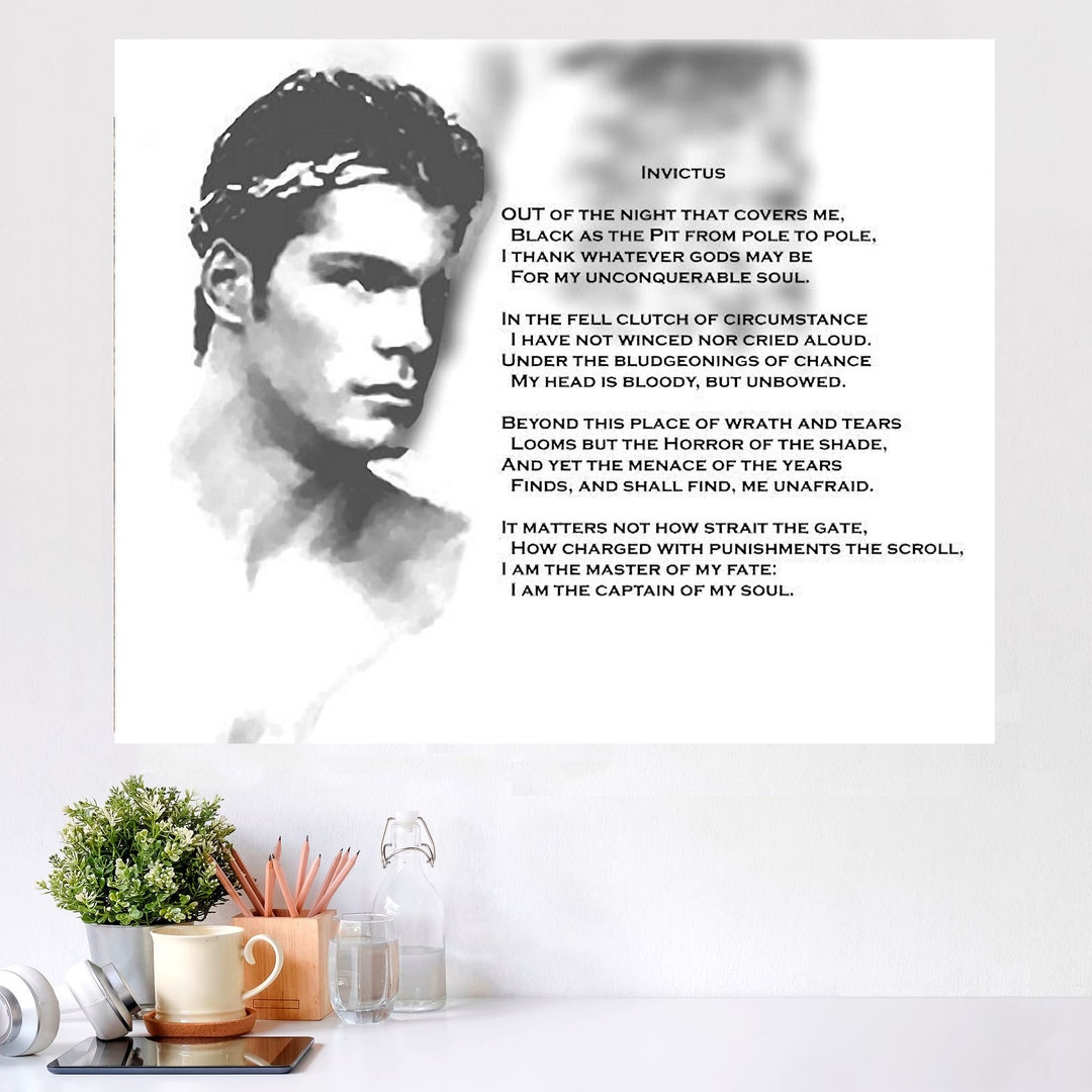 Invictus by Troy Caperton Created in 2013, a Plaque Honoring the Poem ...