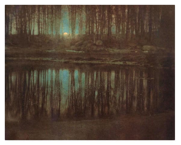 Edward Steichen Pond Moonlight Print, 1904 Pioneering Color Photograph ...